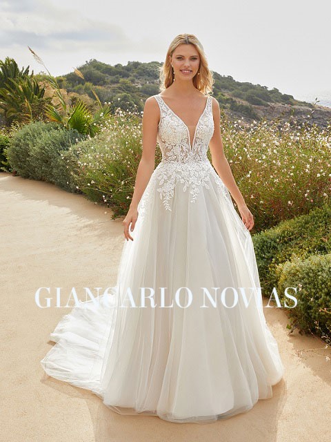 Giancarlo Novias (Parla-Madrid): vestido de novia princesa con escote ...